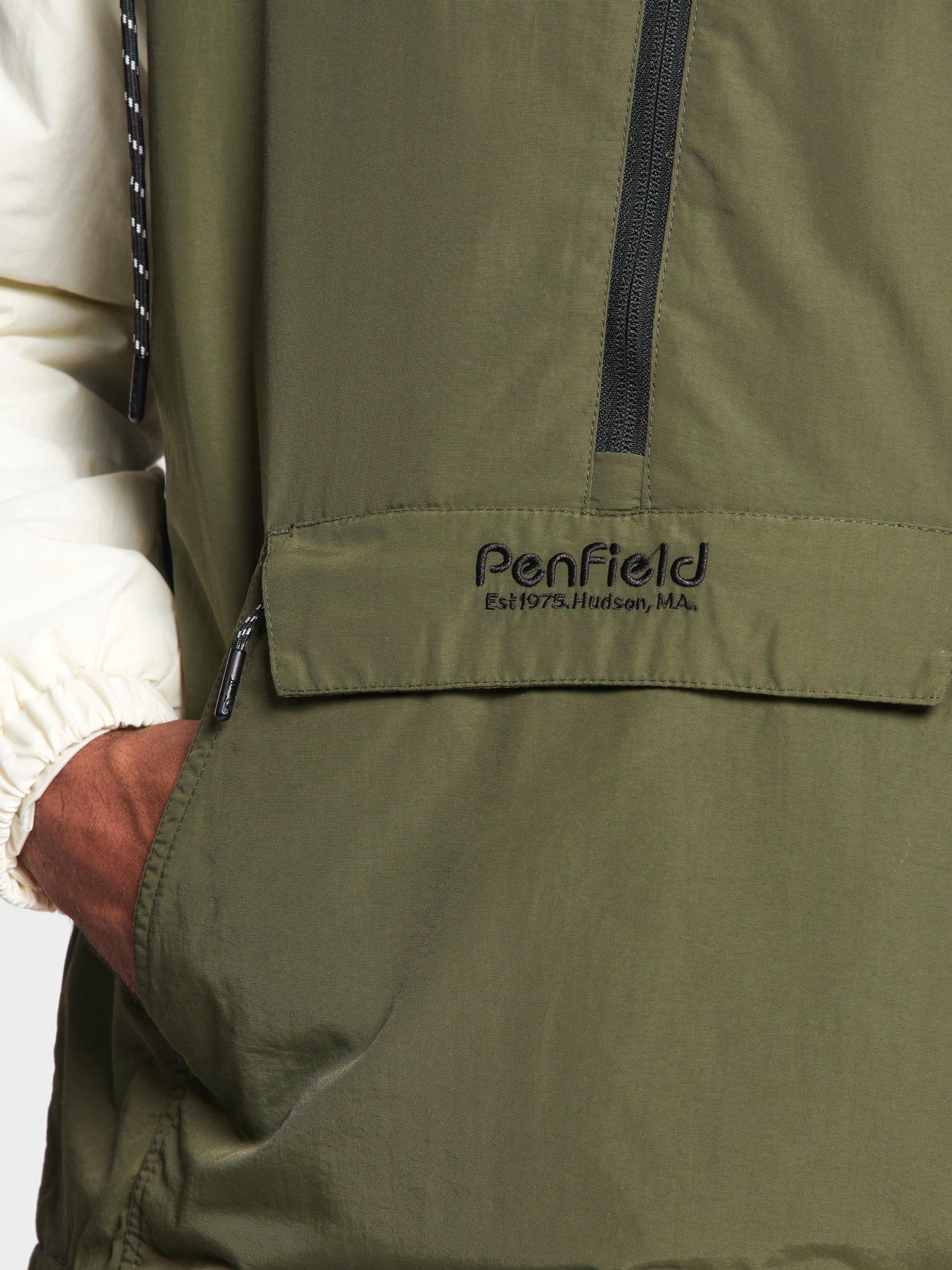 Hudson Script Windbreaker Jacket in Forest Night – Penfield