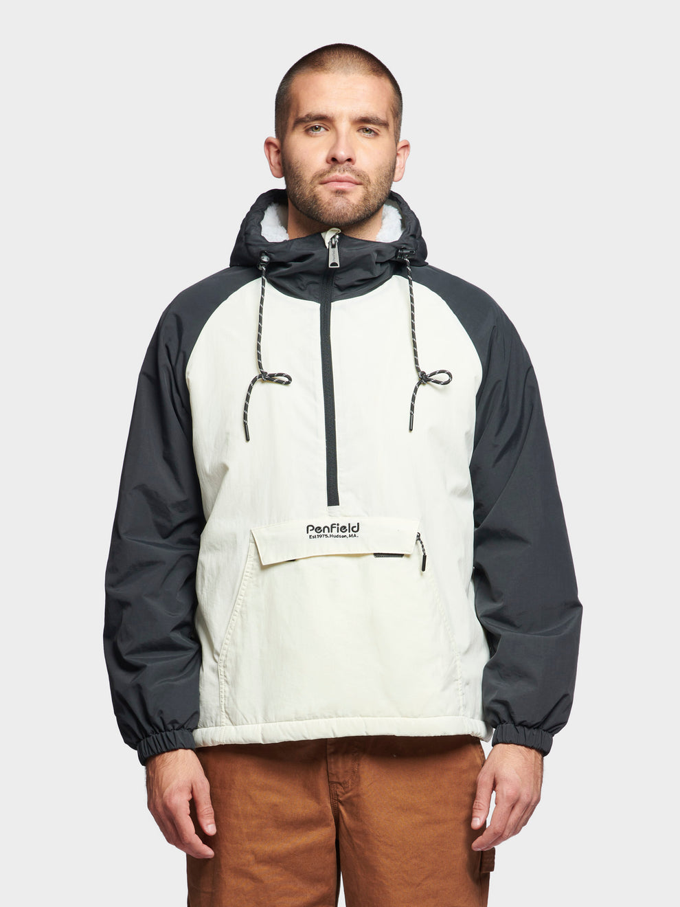 Hudson Script Windbreaker Jacket in Marshmallow – Penfield