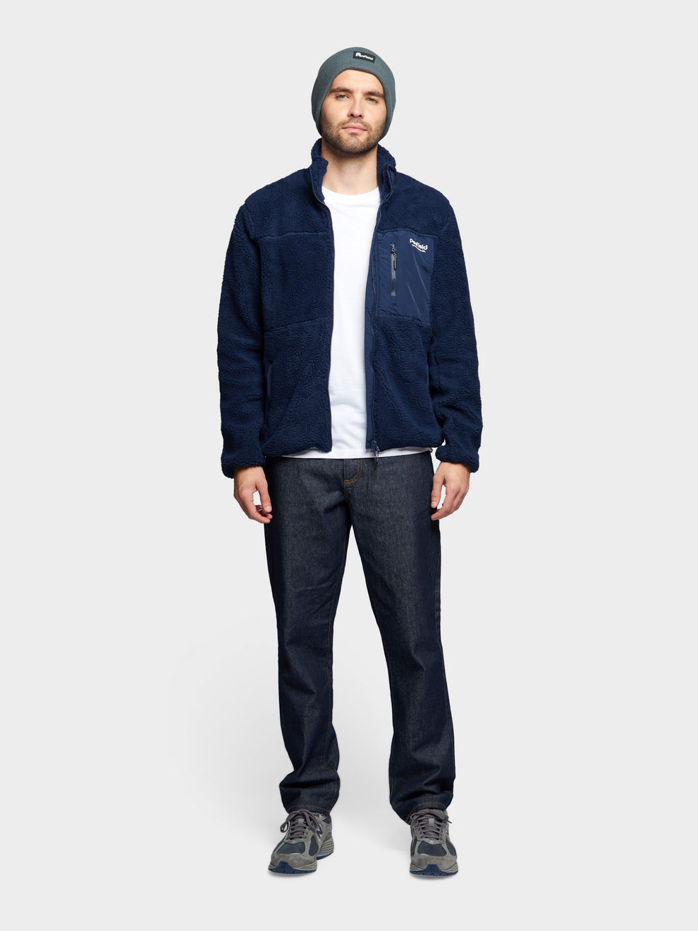 Hudson Script Fleece Jacket in Navy Blue – Penfield